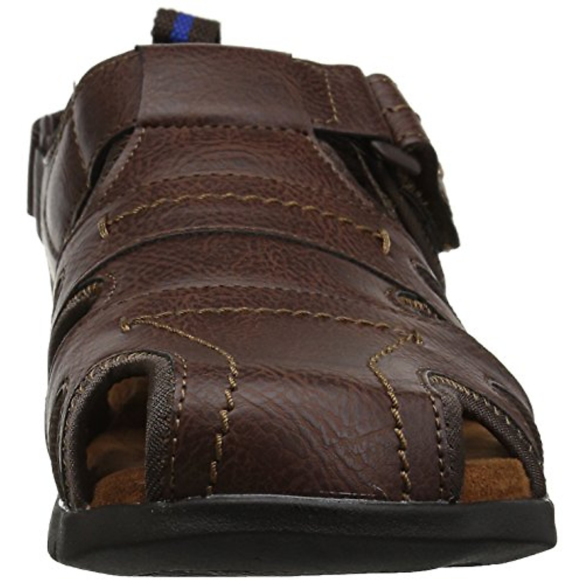 Nunn Bush Men's Rio Grande Closed Toe Fisherman Sandal, Tan, 10 W US