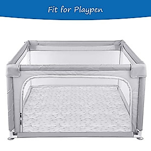 Baby Playpen Mat, 50x50 Play mat for playpen, Fit for TODALE and LIAMST Baby Playpen, Portable Baby Play Mat, Baby Crawling Mat, Non-Slip Foldable Floor Activity Mat