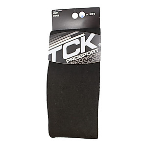 TCK Prosport Performance Tube Socks (Black, Large)