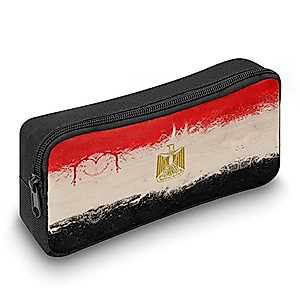 Egypt Flag Pencil Case Makeup Bag Big Capacity Pouch Organizer for Office College