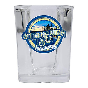 Smith Mountain Lake Virginia Square Shot Glass