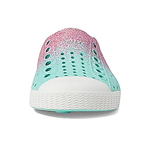 Native Shoes Kids Jefferson Bling Sneaker for Toddler - Synthetic Upper with Glittering Ombre Design, Chic, and Slip-On Style Hollywood Hydrangea Bling/Shell White 10 Toddler M