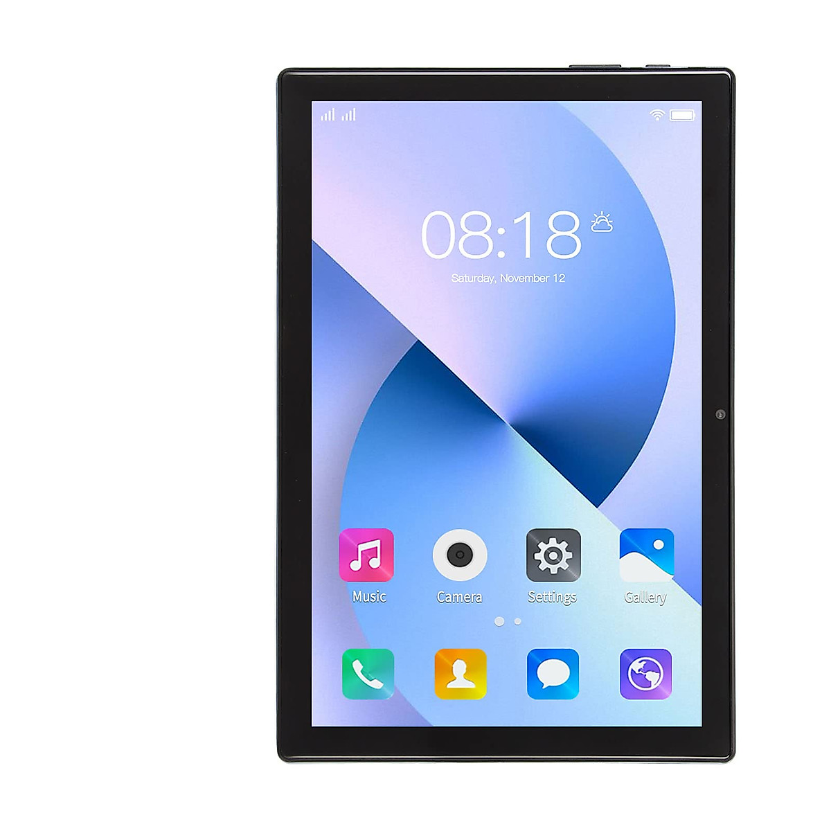 Haofy Intelligent Tablet, 10inch WiFi 8MP 24MP Dual Camera Tablet Dual Speaker 100-240V US Plug for Office (Blue)