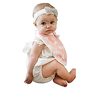 KUDL Baby Bibs Extra LARGE Toddler, Burp Cloth, Absorbent Feeding Reflux Drool Teething, Side Snap Button Unisex 4-Pack Gift Set for Boys and Girls