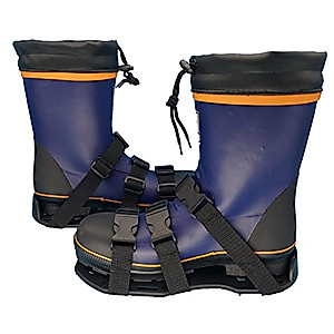 Osaava 47952 Gunite Spiked Shoes for Epoxy Floor Coating Installation 3/4” Short, Spikes Perfect for Applying Epoxy Garage Floors Shoes, Adjustable 6 Straps Full Assembled Sturdy (1 Pair)