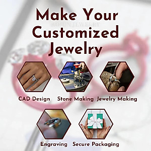 Aojun 14K Gold Vermeil S925 Sterling Silver 1.5CT Pear Shaped Cubic Zirconia Promise Halo Engagement Promise Eternity Ring for Women (Oval-Silver, 8)