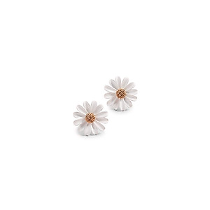 Kate Spade New York Women's Into The Bloom Studs, White, One Size