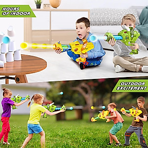Shooting Game Toy for Kids Age 6, 7, 8, 9, 10+ Years Old Girls Boys Dinosaur Foam Ball Popper Air Guns Toy, Sniper Kids Gun Toy 36 Foam Balls Outdoor Indoor Games, Ideal Idea for 6-12+