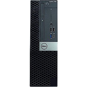Dell Optiplex 7060 SFF Business Desktop i7-8700 UP to 4.60GHz 32GB DDR4 New 1TB NVMe M.2 SSD Wireless Keyboard Mouse Built in WiFi BT Dual Monitor Support Win10 Pro (Renewed)