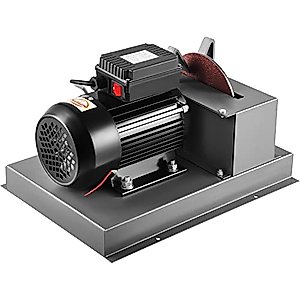 VEVOR Lawnmower Blade Grinder, 2/3 HP 1700 RPM Motor with 7'' Diameter Standard & Reverse Wheel, 30 & 40 Grinding Degree Steel Mower Sharper for Blades & Tool Grinding in Garden or Workshop