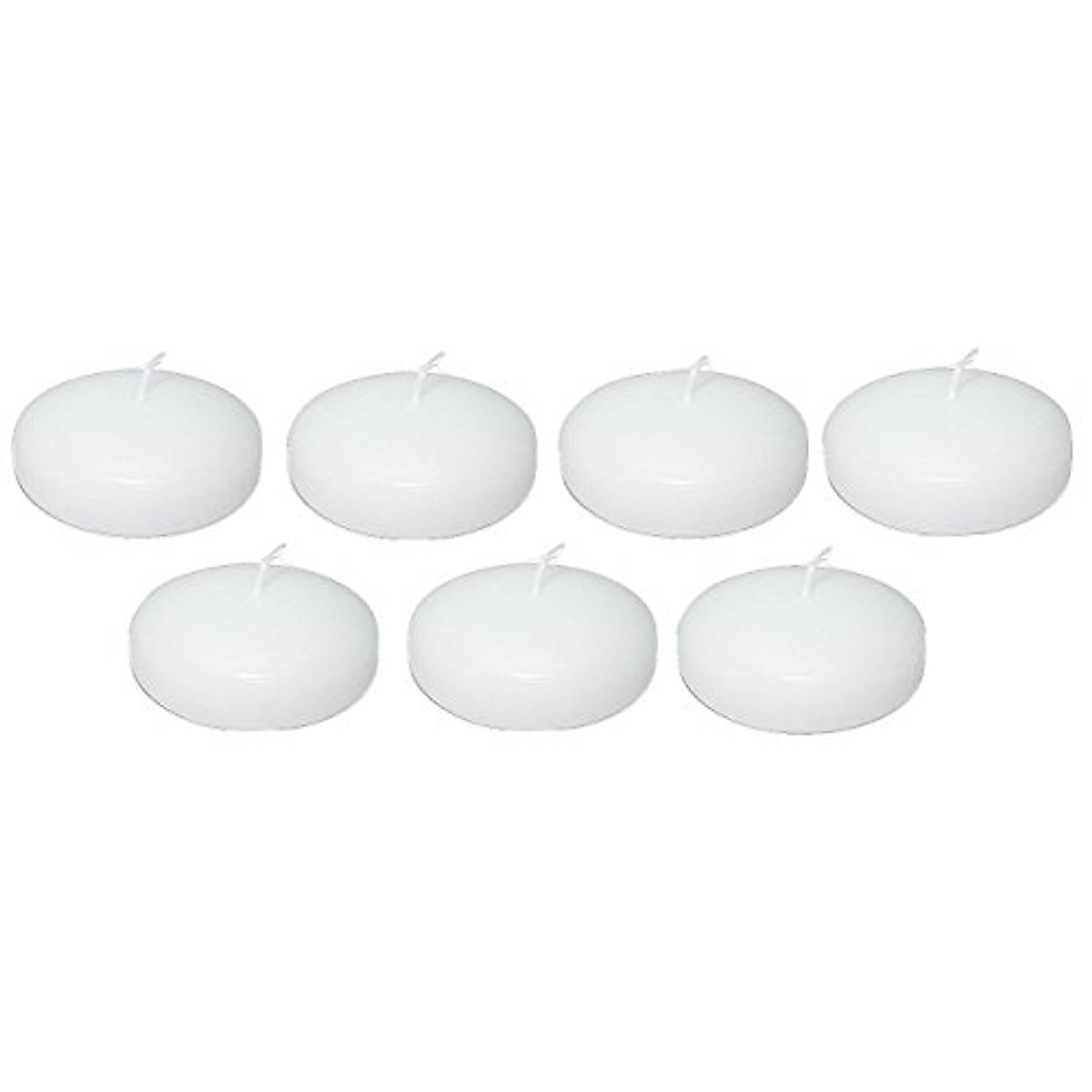 D'light Online Large White Floating Candles 3 Inch Bulk Pack for Events, Weddings, Spa, Home Décor, Special Occasions, Cylinder Vases, Centerpieces at Wedding, and Holiday Decorations (Set of 72, White)