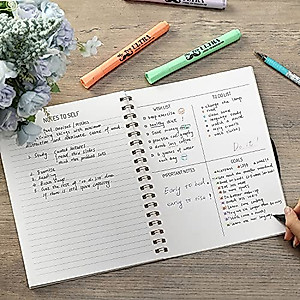 Mr. Pen- To Do List Notebook, 9.4x7.5 Inch, 83 Sheets, To Do Notebook, Twin-Wire Binding Planners, Weekly and Monthly Planner, To Do Planner, Weekly Planner, Monthly Planner, Goal Planner