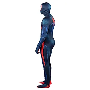 Jazwares Marvel Spider-Verse 2 Adult Miles Morales Zentai Suit Costume X-Large Black