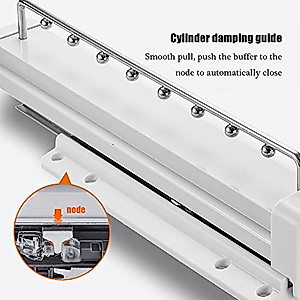 SYTH Extendable Closet Pull Out Rod，Heavy Duty Retractable Pull Out Clothes Hanger Rail Closet Valet Rod Rail Sliding Wardrobe Closet Organizer Rod,Extendable Closet Rod,5 Pcs Pants Rack