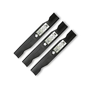 Terre Products, 3 Pack High Lift Lawn Mower Blades, 48 Inch Deck, Compatible with Poulan, Craftsman, Husqvarna YTH22V46, YTH24V48, Replacement for 180054, 173920, 532180054, 532173920