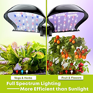 Gift for All, Hydroponics Growing System, Aerogarden, Indoor Garden, Indoor Gardening System, Aero Garden, Indoor Herb Garden, Hydroponic Planter, Adjustable Height up to 23", with 12 Pods