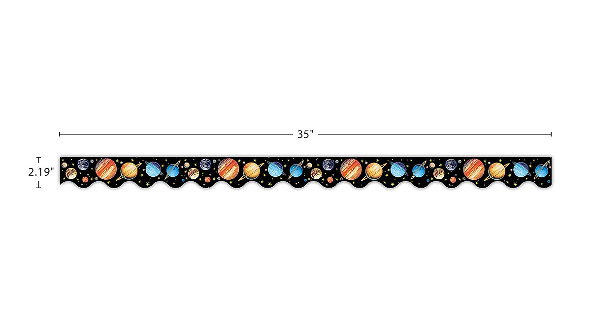 Solar System Border Trim - Bright Classroom Decor for Science Rooms