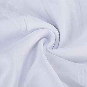 Odoland Men's Body Shaper Slimming Shirt Tummy Vest Thermal Compression Base Layer Slim Muscle Short Sleeve Shapewear, White L