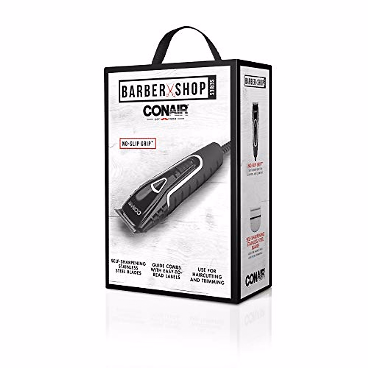 Conair Barber Hair Clippers, Barbershop Series No-Slip Grip 16-Piece Hair Cutting Kit
