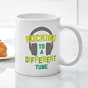 CafePress Rocking To A Different Tune Mugs Ceramic Coffee Mug, Tea Cup 11 oz