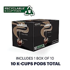 Lavazza Espresso Italiano Single-Serve Coffee K-Cups for Keurig Brewer, Medium Roast, 100% Arabica, Value Pack, 10 Count (Pack of 6) (Packaging May Vary)