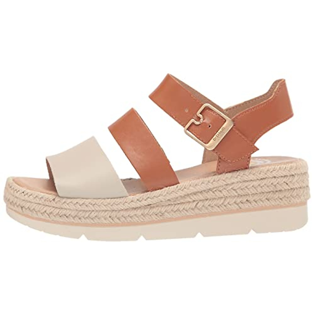 Dr. Scholl's Shoes Women's Once Twice Espadrille Wedge Sandal, Honey Brown, 8