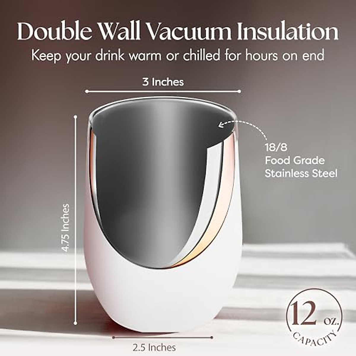 shop4ever A Wise Woman Once Said F This And She Lived Happily Ever After Engraved Insulated Stainless Steel Wine Tumbler with Lid 12 oz. Funny Divorce Retirement Feminist Gift (White)