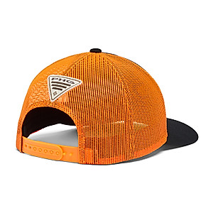 Columbia Unisex PHG Game Flag Mesh Snap Back - High, Black/Blaze, One Size