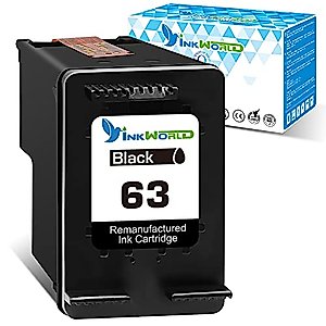 63 Ink Replacement for HP 63 Black Ink Cartridge for OfficeJet 3830 5252 4650 5258 4655 4652 Envy 4520 4512 4513 4516 DeskJet 3636 3630 1111 1112 3637 3632 Printer(1 Pack)