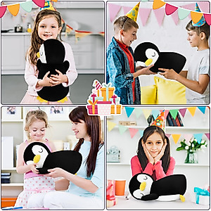 Achwishap Penguin Plush,Soft Penguin Stuffed Animal Plush Toys,Cute Plushies Stuffed Penguin,Kawaii Plush Penguin Pillow,Black Penguin Body Pillow Gifts for Kids Adults Birthday(Penguin,14”)
