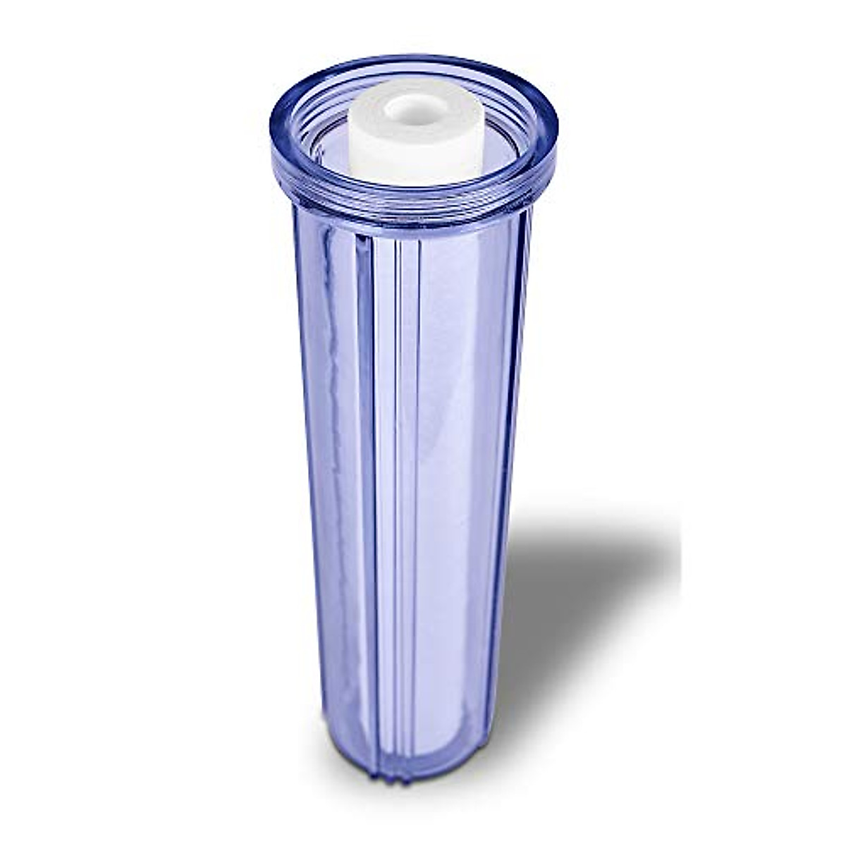 Whole House Water Filter Purifier System, Transparent 20” Housing with Presser Relief Button, 1” Inlet/Outlet & 5 Micron Sediment Water Filter Cartridge with 3 Replacement Filters