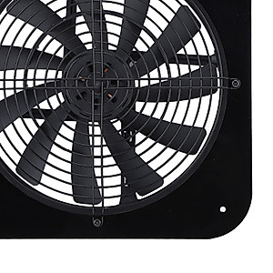 Fdit Solar Powerful Attic Exhaust Fan Quietly Cools, Solar Panel Powered Exhaust Fan 13.5 Inch Solar Powered Attic Ventilator for Pet House Chicken Coop Rv Greenhouse