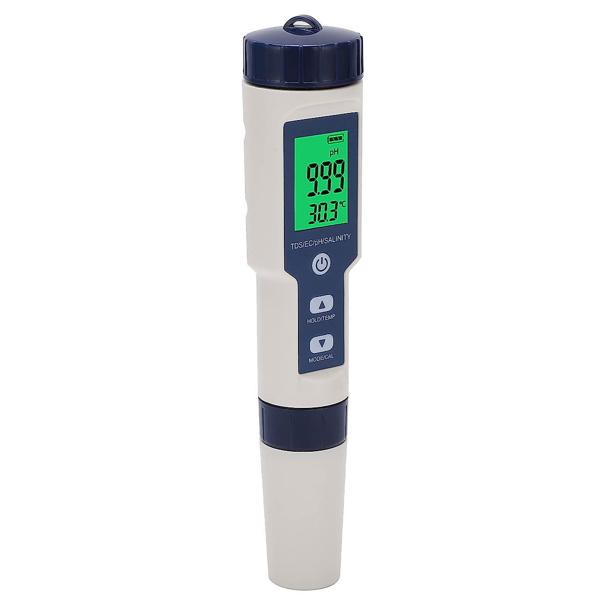 Zyyini EZ‑9909SP 5 in 1 Water Quality Test Pen for pH, EC, TDS, Salinity and Temperature IP 67 Waterproof and dustproof Automatic Recognition