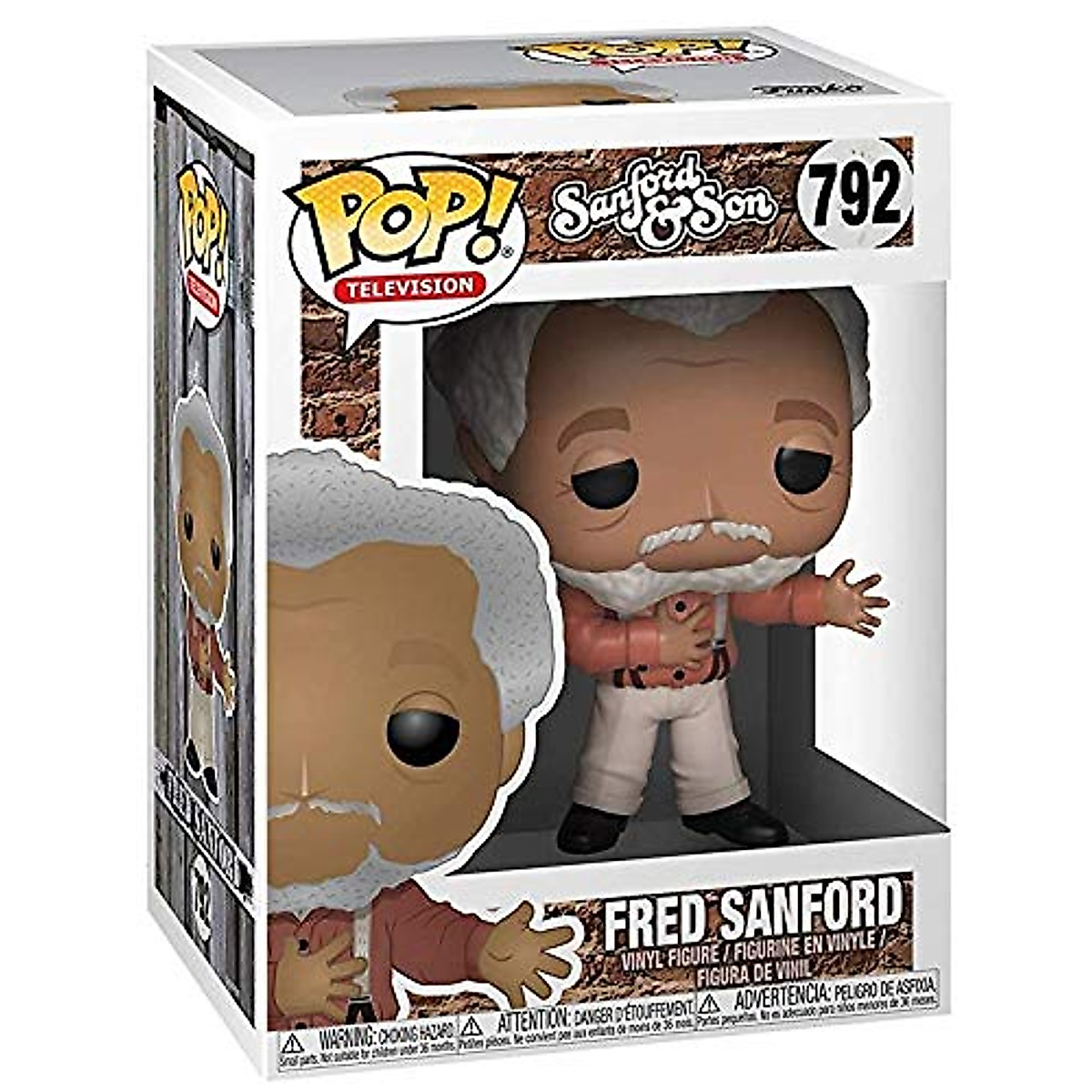 Funko TV: Sanford & Son - Fred Sanford Pop! Vinyl Figure (Includes Compatible Pop Box Protector Case)