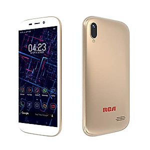 RCA G2 32GB+3GB RAM, 5.5" 18:9 Display, Android 9 Pie, Unlocked Phone (White/Gold)