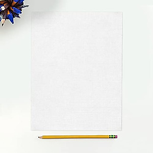 LUXPaper 8.5" x 11" Cardstock | Letter Size | White Linen | 100lb. Cover (183lb. Text) | 50 Qty