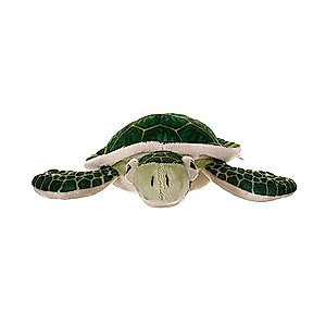 Wild Republic Sea Turtle Plush, Stuffed Animal, Plush Toy, Gifts for Kids, Cuddlekins, Green 8 Inches,Multi