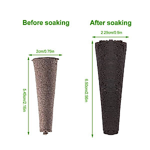 Tvoip 50 Pack Grow Sponges, Eco-Friendly Plant Seed Starter Sponges Compatible Seed Pod Replacements Root Growth Sponges Gardening Accessories Suitable Garden System Seed Starting (50 Pack Sponges)…