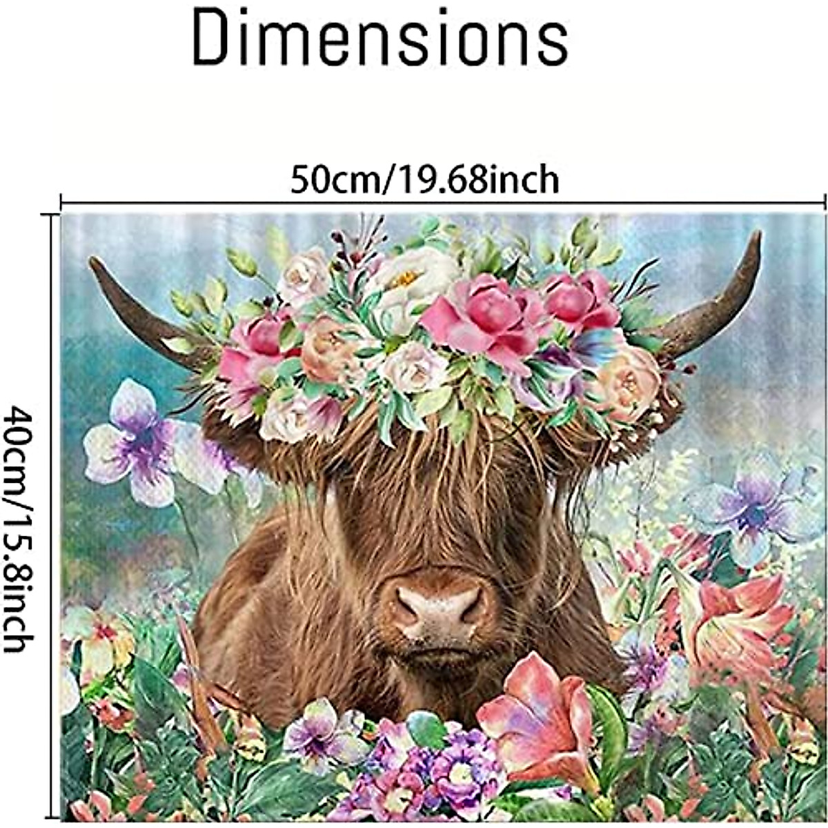 Clendo Paint by Number for Adults,Cow Numbers Adults Beginner, DIY Gift Canvas Painting Kits, 12X16 Inch Colorful Dinosaurs [Without Frame] (MT11179)