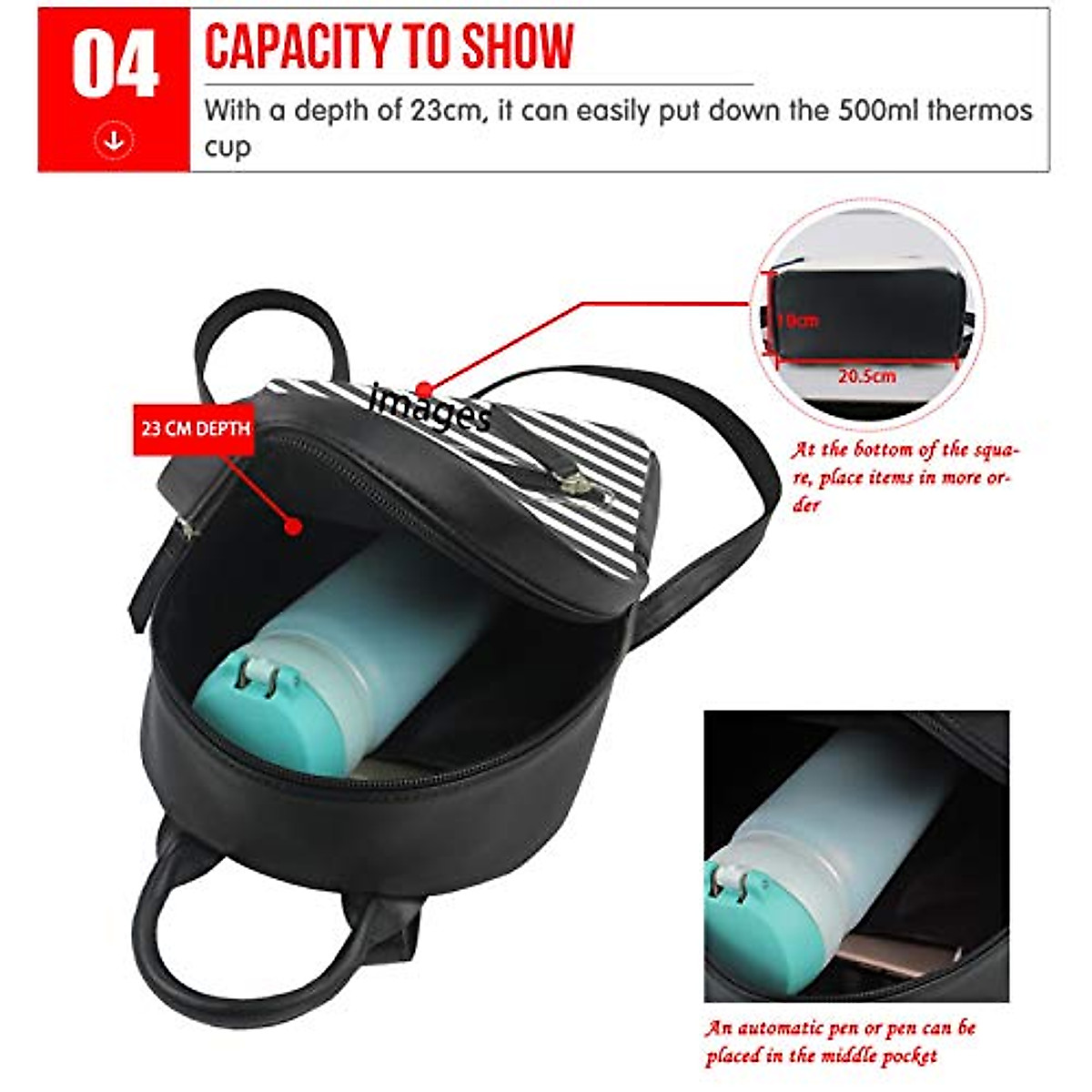 JOAIFO Red Tribal Tattoo with Hibiscus Print Mini Casual Backpack Shoulder Bag Rucksack Travel Bag Fashion Polynesian Style Daypack for Girls Womens