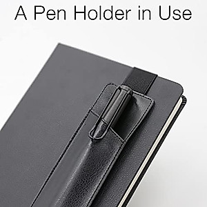 diodrio, Pen Holder, Pencil Holder, Pen Sleeve Case for Notebooks, Journals, Rigid Tablet Covers. Ultra Flat Design, Detachable, Elastic Band, Premium Soft Touch PU Leather. 2 Per Pack.