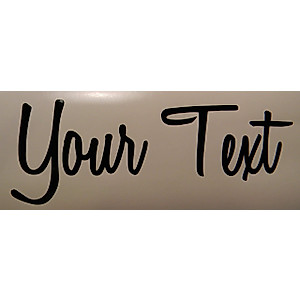 Personalized Name Vinyl Decal Sticker in Honey Script Font Choose your Color
