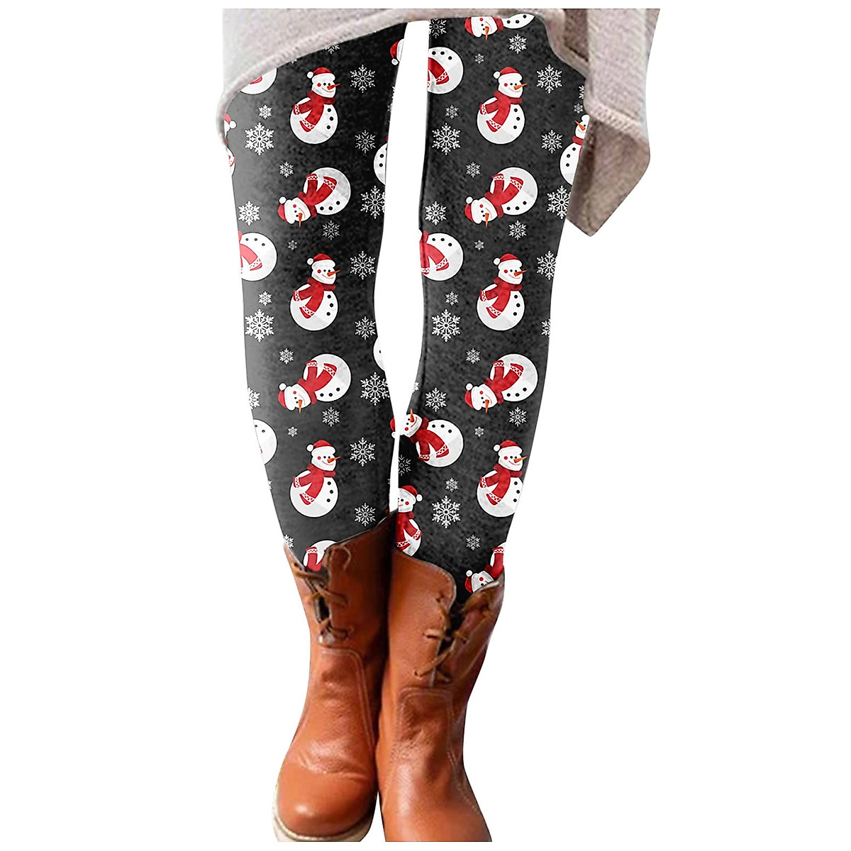 AMDBEL Plaid Leggings for Women High Waisted,Striped Leggings Plus Size, Women High Waist Workout Leggings Christmas Printed Gym Athletic Tummy Control Yoga Pants with Pockets Xmas Pants