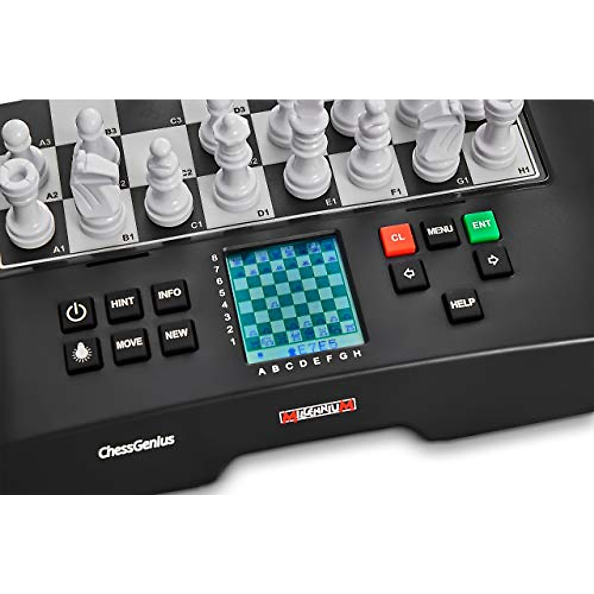 Chess Genius Electronic Chess Board Set by Millennium - Play Chess at Any Level - for Beginners to Advanced Players - Portable - Educational and Entertaining – Play with Friends or AI - M810
