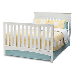 Simmons Kids Slumbertime Full Size Crib Conversion Rails, White Ambiance