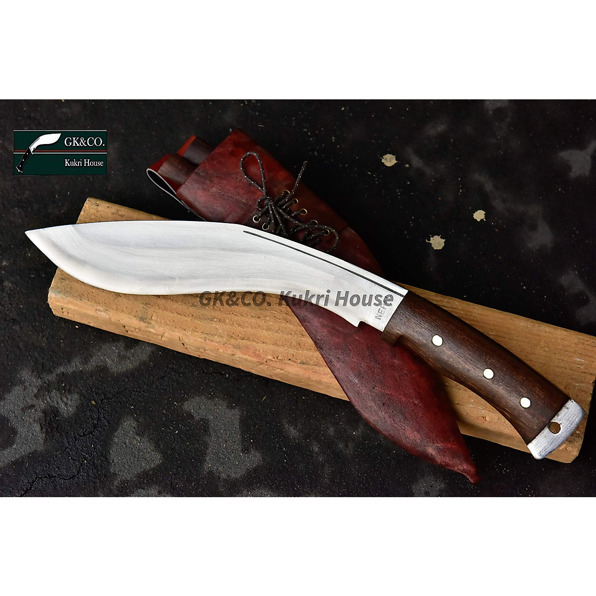 GK&CO. Kukri House Genuine - 11" AEOF Afghan Official Issued Genuine Kukri/Khukuri Knives Red Sheath GK&CO.Kukri In Nepal