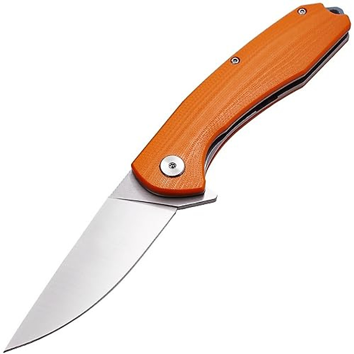 Folding Knife - Pocket Flipper Knofe - Classic Utility Sharp Knives - 5Cr15MoV Stainless Steel Blade with G-10 Handle Metal Clip - Best for Urban Camping and Hiking - Gifts for Men S-35