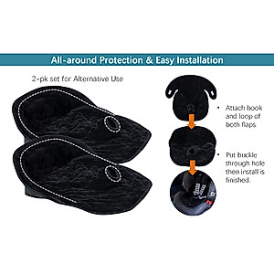 Piddle Pad Car Seat Protector for Baby and Toddler, Set of 2, Leak Free with Non-Slip Fabric on Back, Waterproof Car Seat Liner for Potty Training, Multiple Use for Car Seats and Strollers