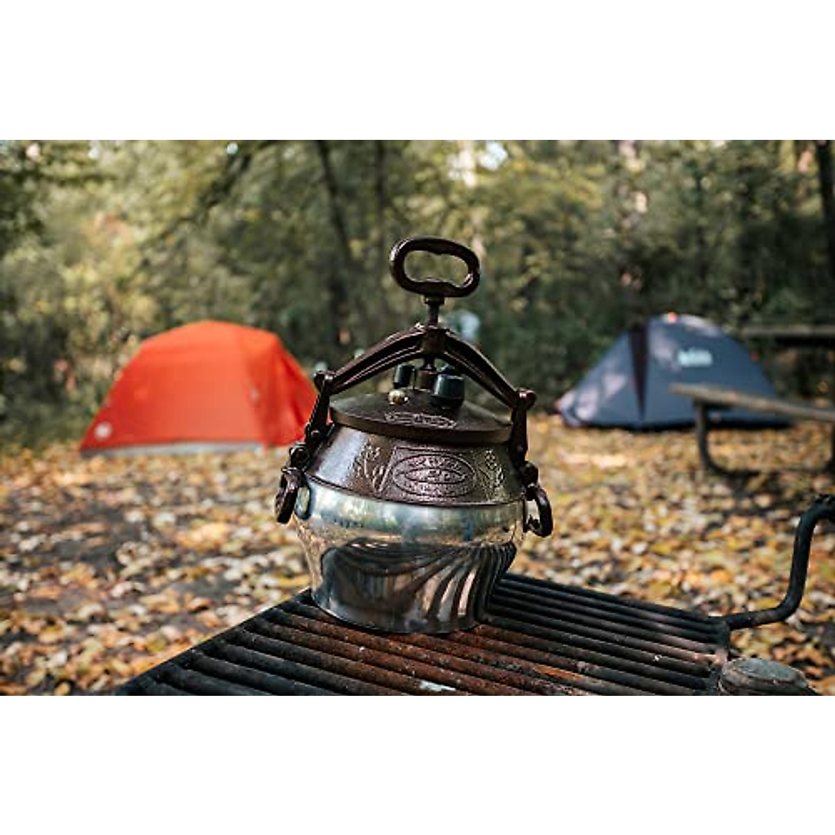 Afghan pressure cooker Model NR 9 quart (8.5 liter) capacity. Aluminum Uzbek Kazan pressure pot for indoor/outdoor cooking