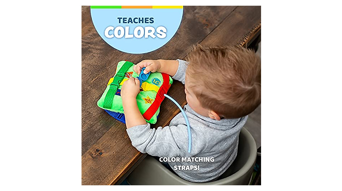 Buckle Toys Buster Square - Learning Toy for Toddlers | Develop Skills